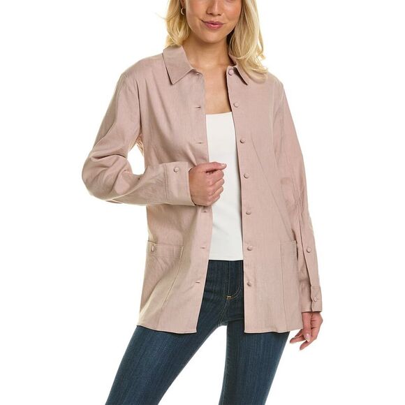 Theory | Jackets & Coats | Theory Soft Linenblend Shirt Jacket | Poshmark